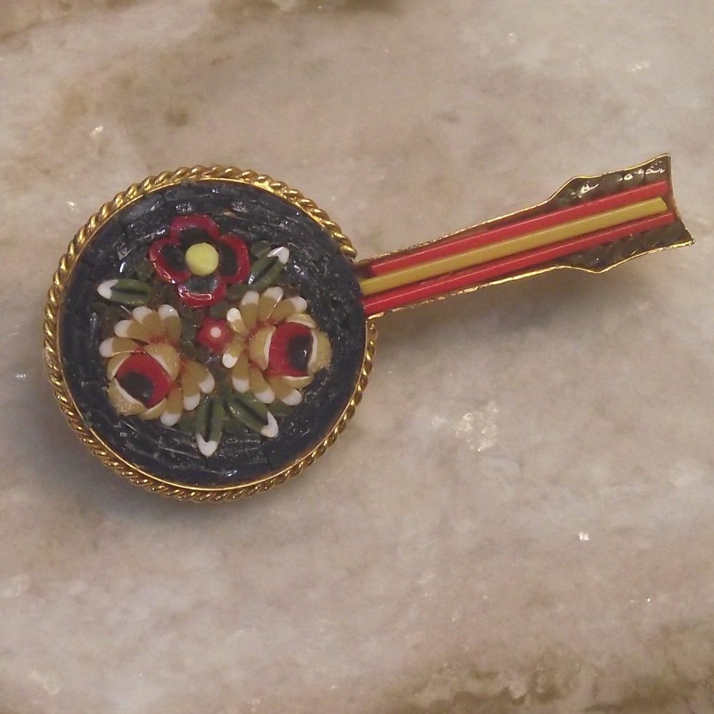 Micro Mosaic Pin Banjo - Gem